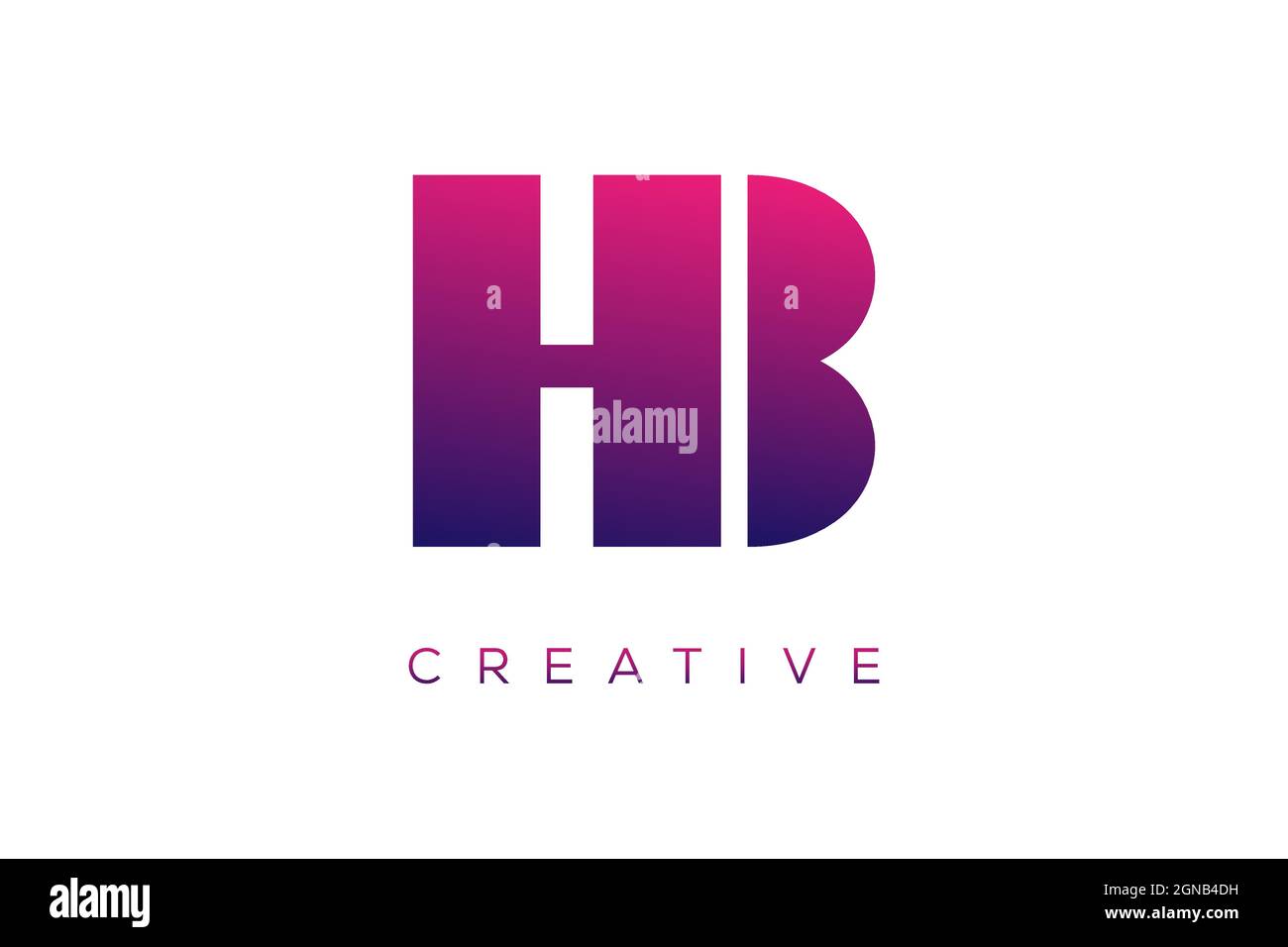 Letter hb logo hi-res stock photography and images - Alamy