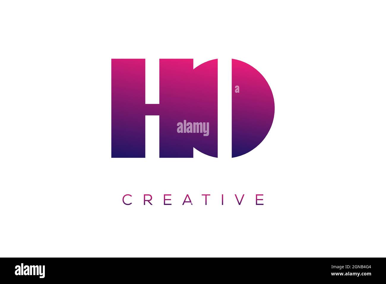 HO and OH Combination letter creative color alphabet company logo ...