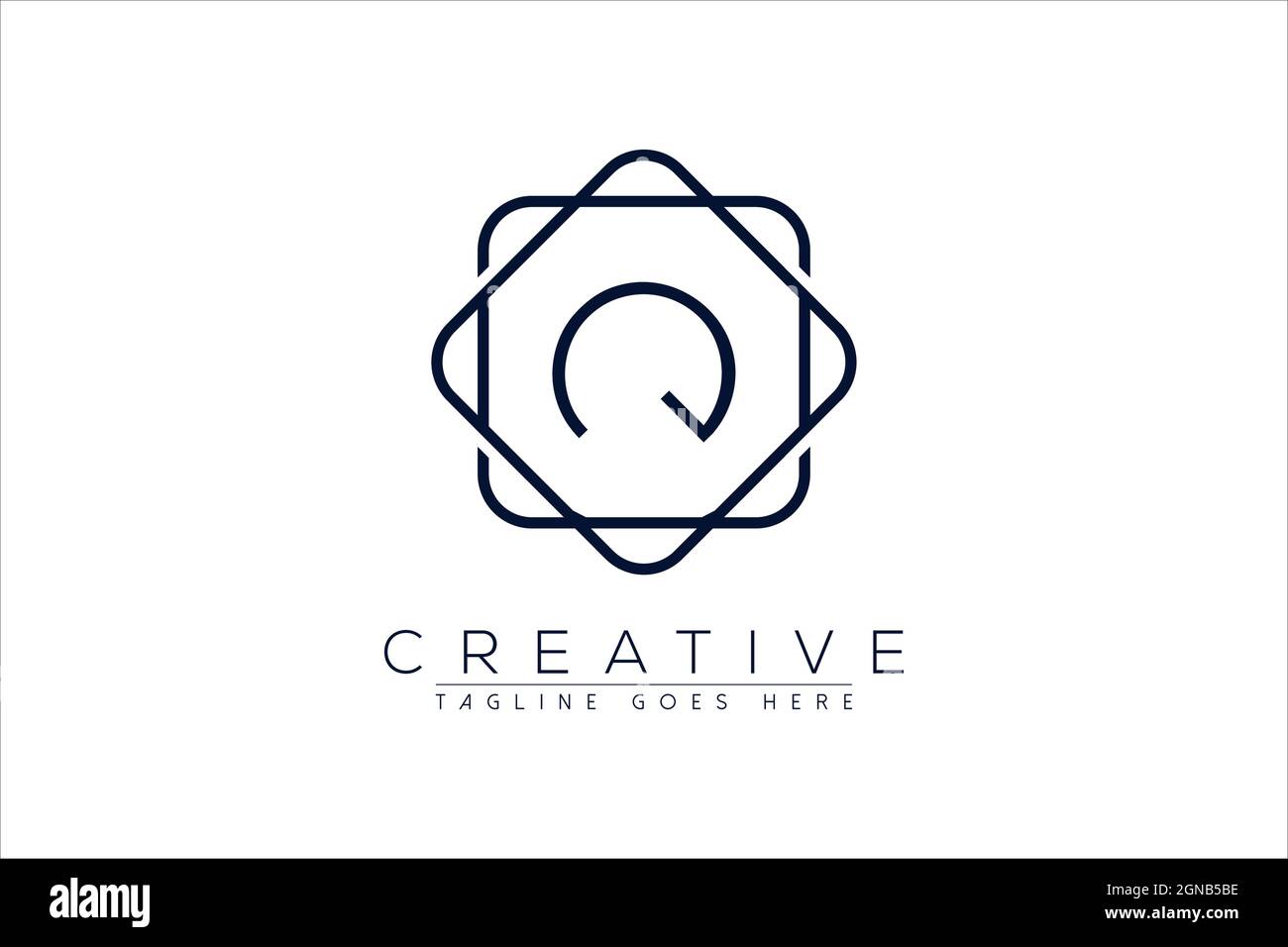 Luxury q Initial Logo frame symbol icon, Luxury and graceful floral ...