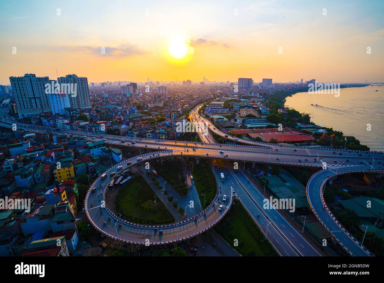Nice cityscape in Ha Noi capital northern Vietnam Stock Photo - Alamy