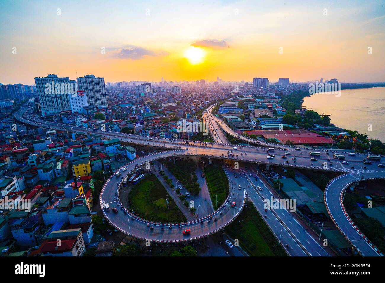 Nice cityscape in Ha Noi capital northern Vietnam Stock Photo - Alamy