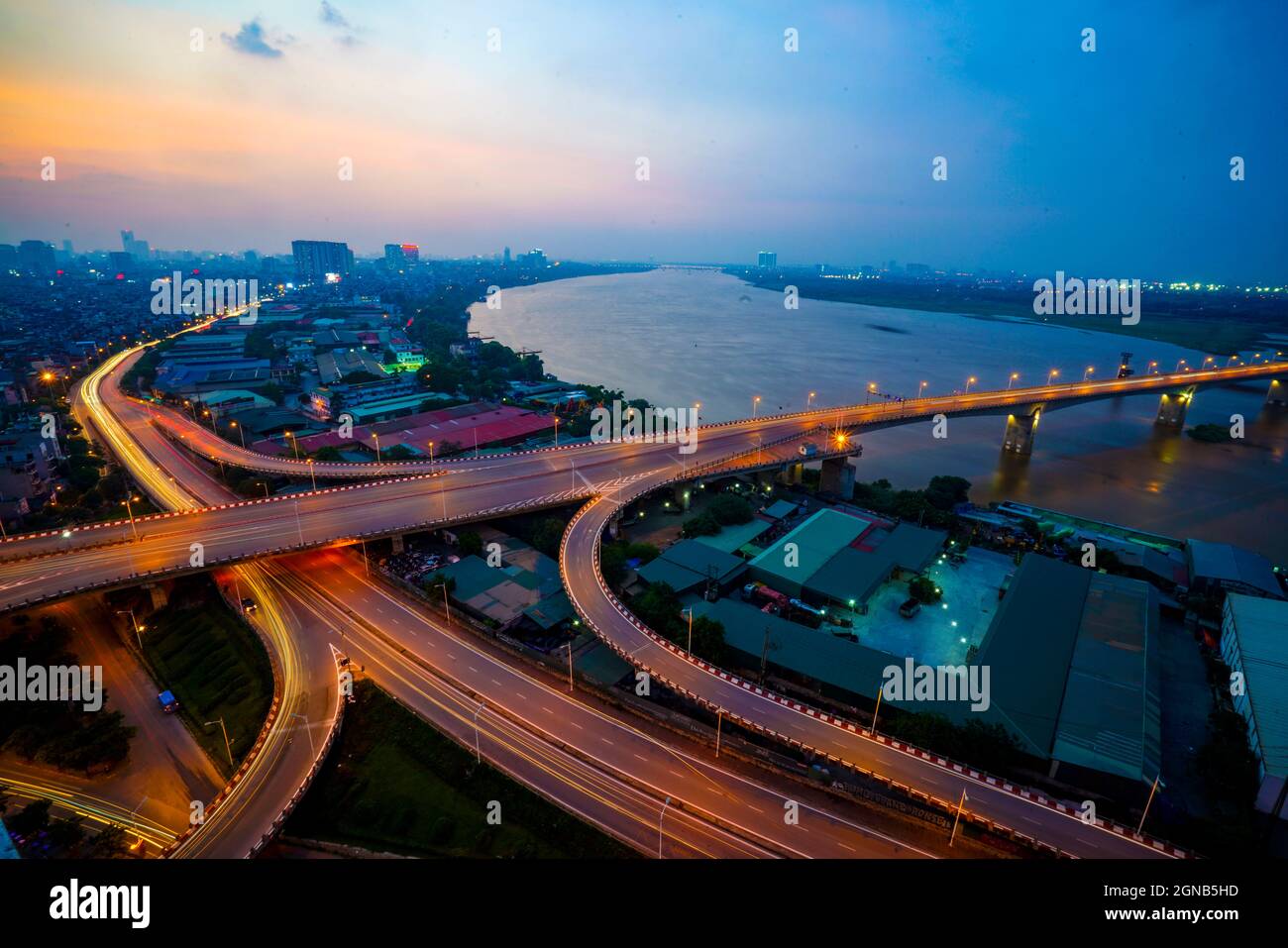 Nice cityscape in Ha Noi capital northern Vietnam Stock Photo - Alamy