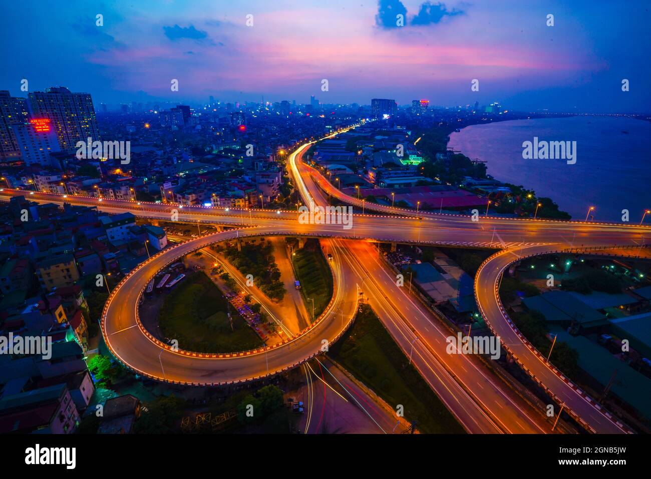Nice cityscape in Ha Noi capital northern Vietnam Stock Photo - Alamy
