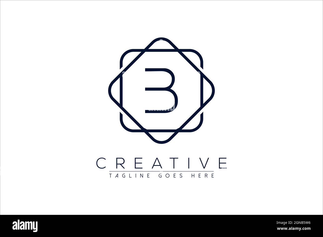 Letter b floral logo hi-res stock photography and images - Alamy