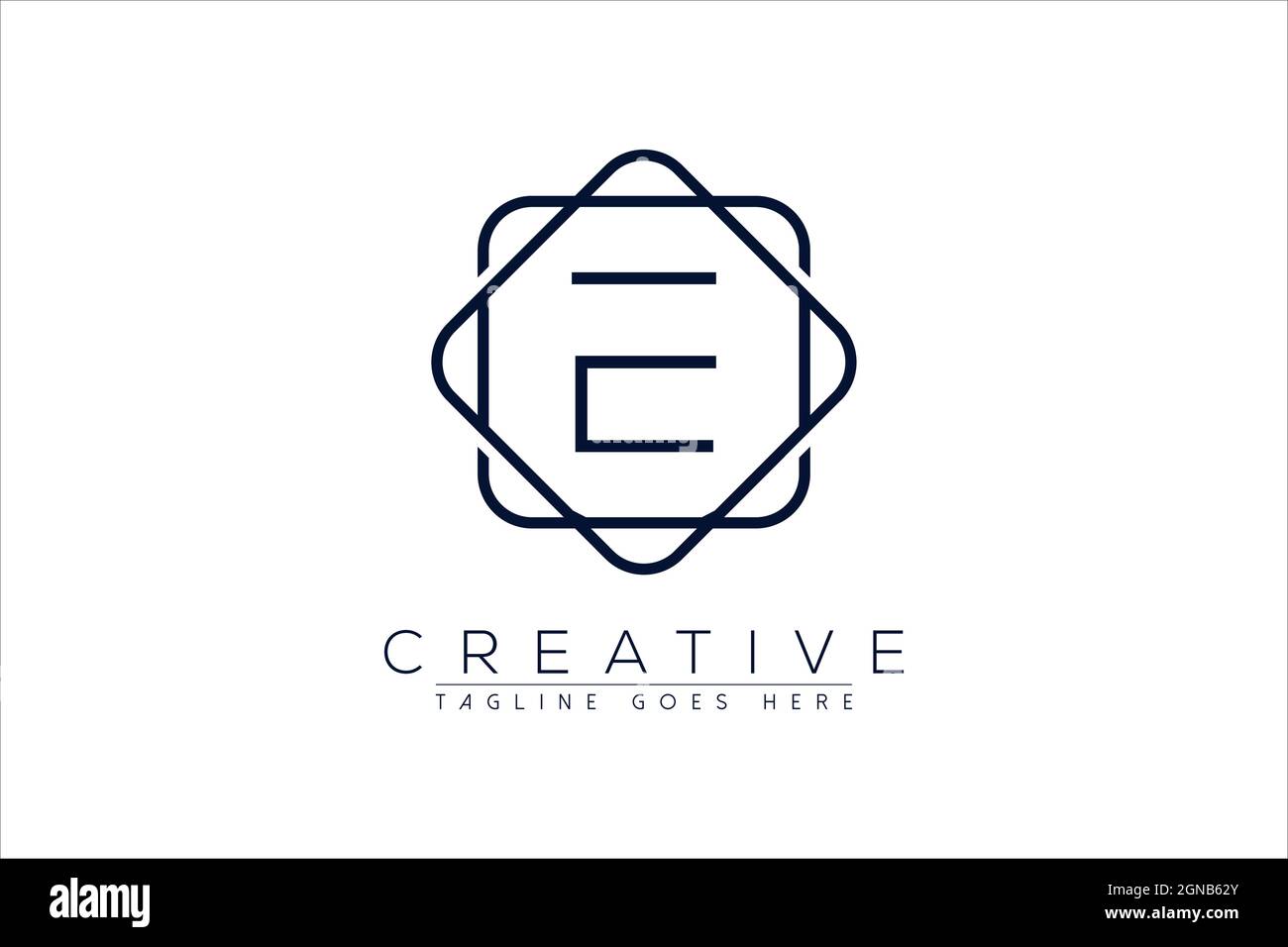 Initial letter e monogram vector vectors hi-res stock photography and ...