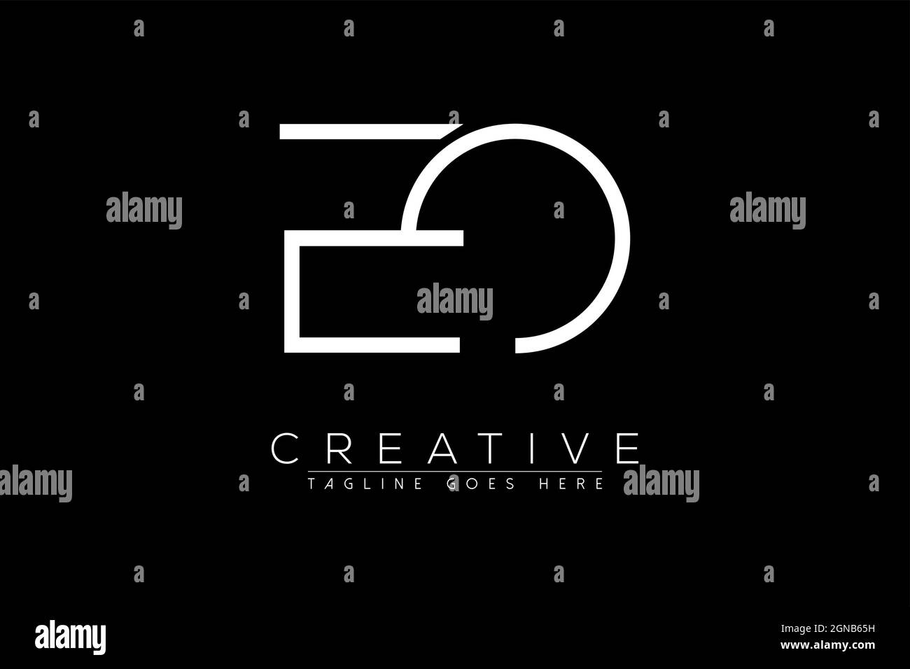 Letter eo, oe, e, o, Abstract initial monogram letter alphabet logo design Stock Vector Image ...