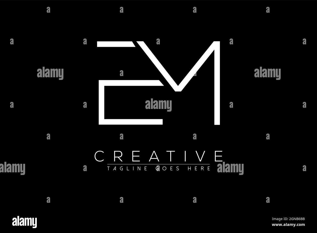 Letter em, me, e, m, Abstract initial monogram letter alphabet logo design Stock Vector Image ...