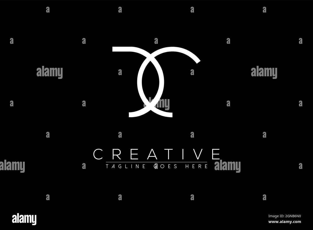 Letter dc, cd, d, c, Abstract initial monogram letter alphabet logo design Stock Vector Image ...