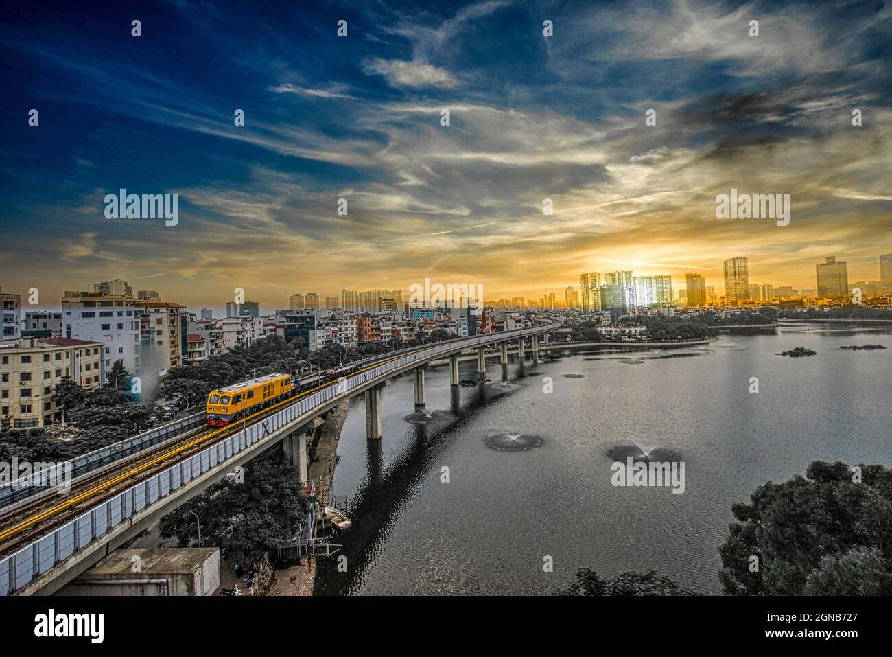 Nice cityscape in Ha Noi capital northern Vietnam Stock Photo - Alamy