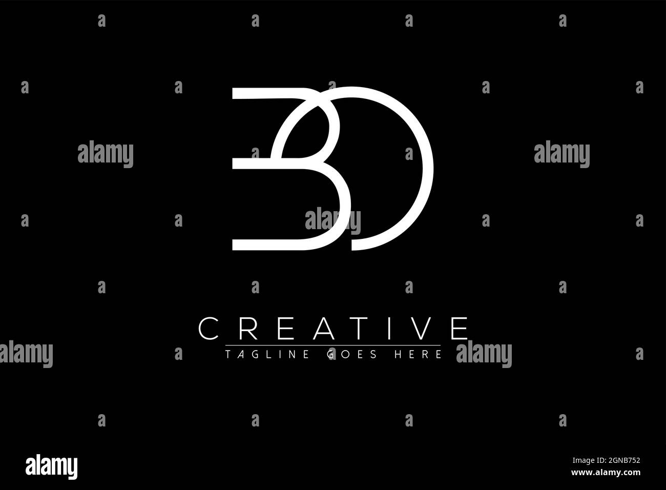 Letter bo, ob, b, o, Abstract initial monogram letter alphabet logo ...