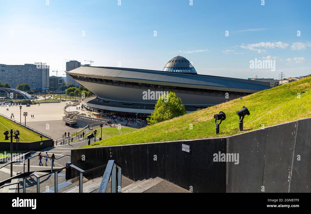 A picture of the Spodek taken from the Katowice International ...