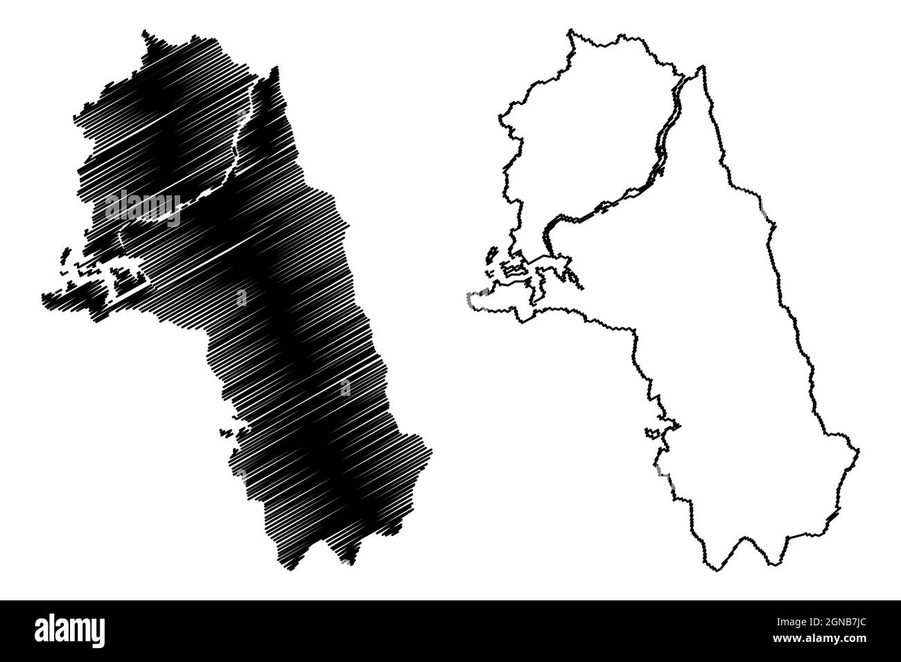 Dhamtari district (Chhattisgarh State, division, Republic of India) map ...