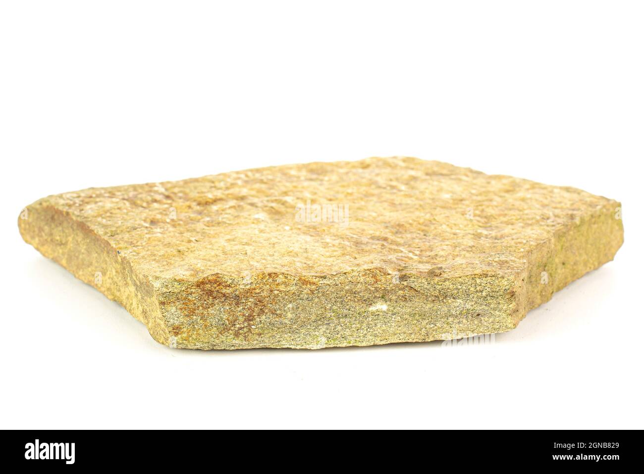 Natural flat rock isolated on white background Stock Photo - Alamy