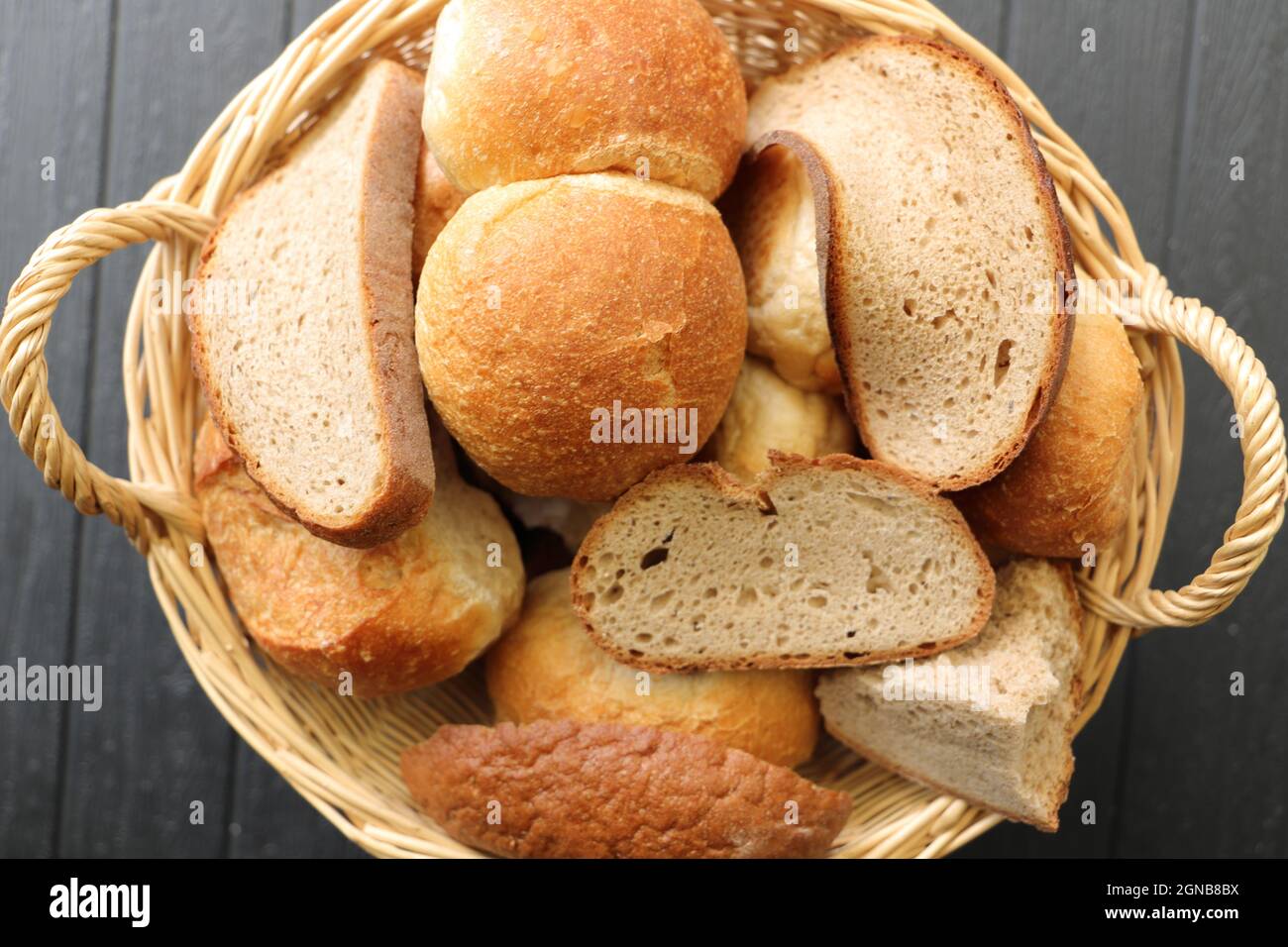 Pieces crunchy rye crispbread hi-res stock photography and images - Alamy