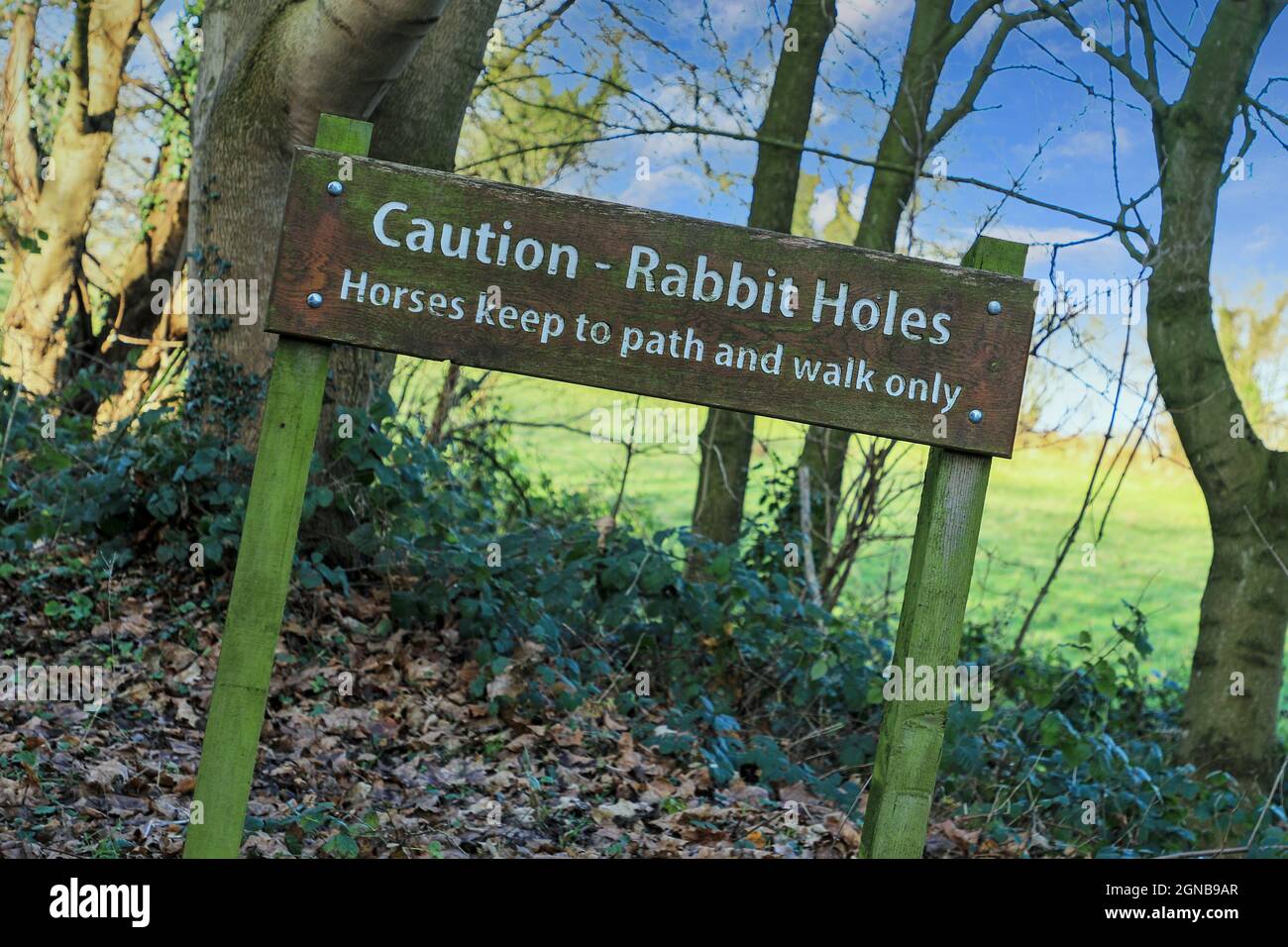 Caution rabbit holes hi-res stock photography and images - Alamy