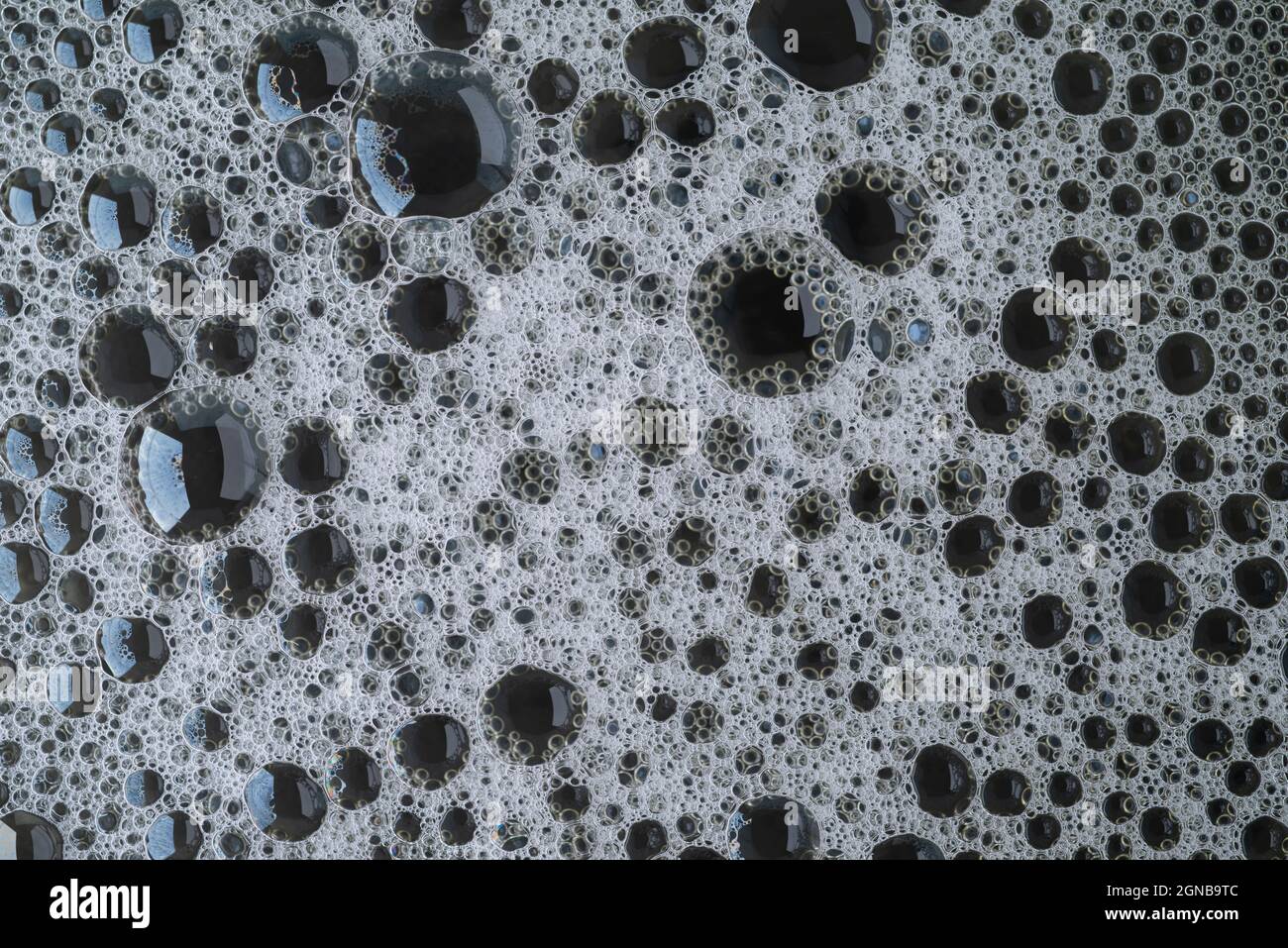 Texture of white soap foam with bubbles abstract dark background Stock ...