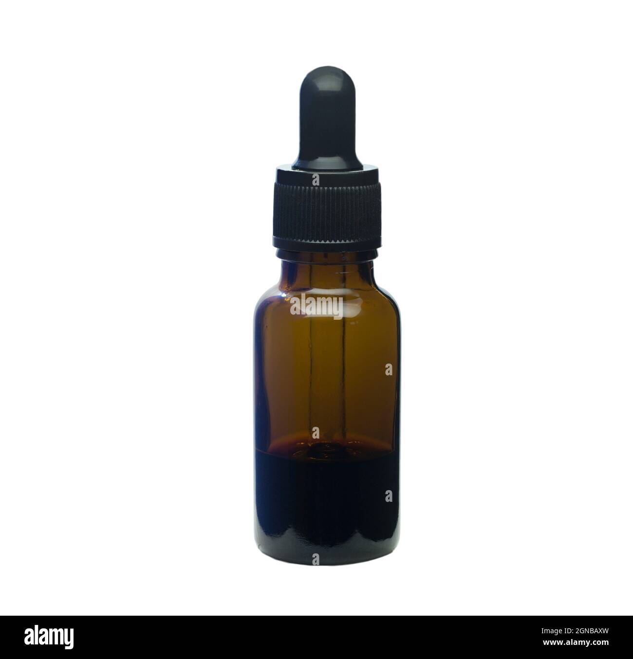 bottle with dropper with white background Stock Photo - Alamy