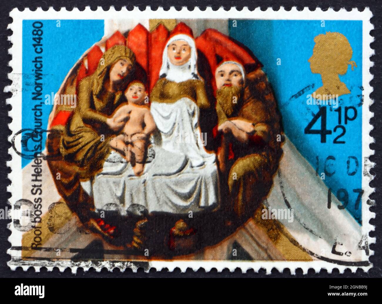 GREAT BRITAIN - CIRCA 1974: a stamp printed in the Great Britain shows ...