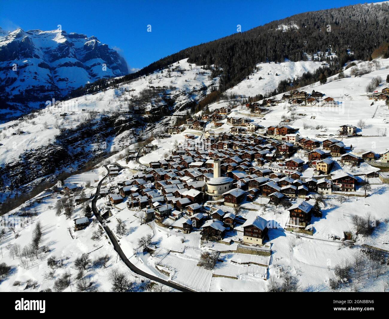 Leukerbad to albinen hi-res stock photography and images - Alamy