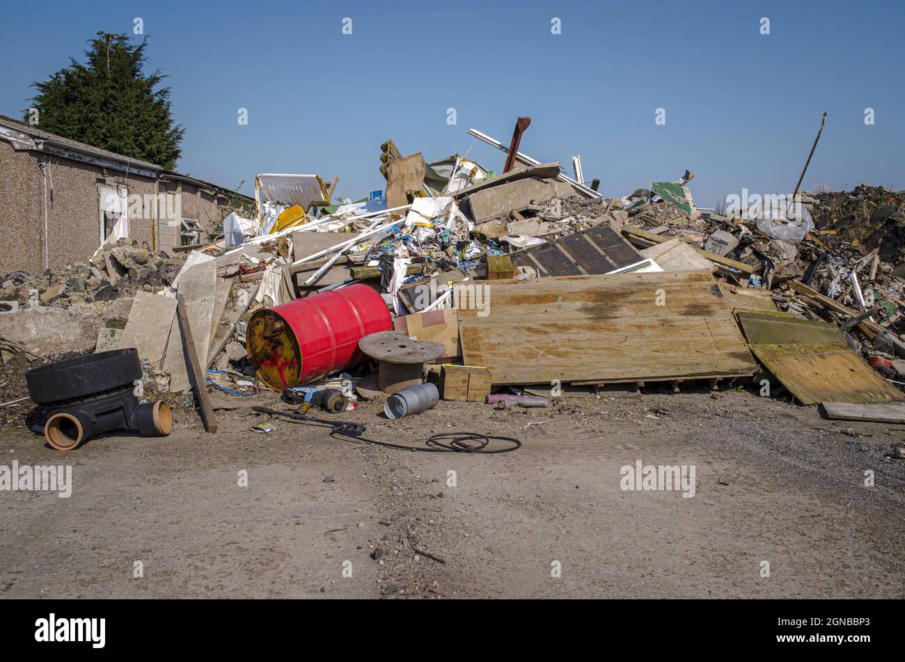 Industrial garbage in a heap Stock Photo - Alamy