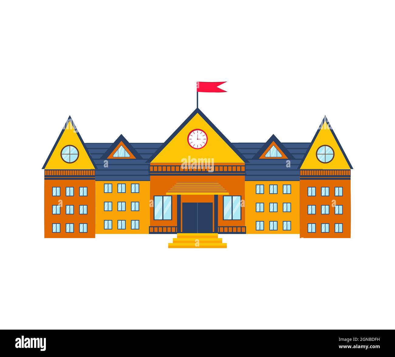 High School Building 2d Design