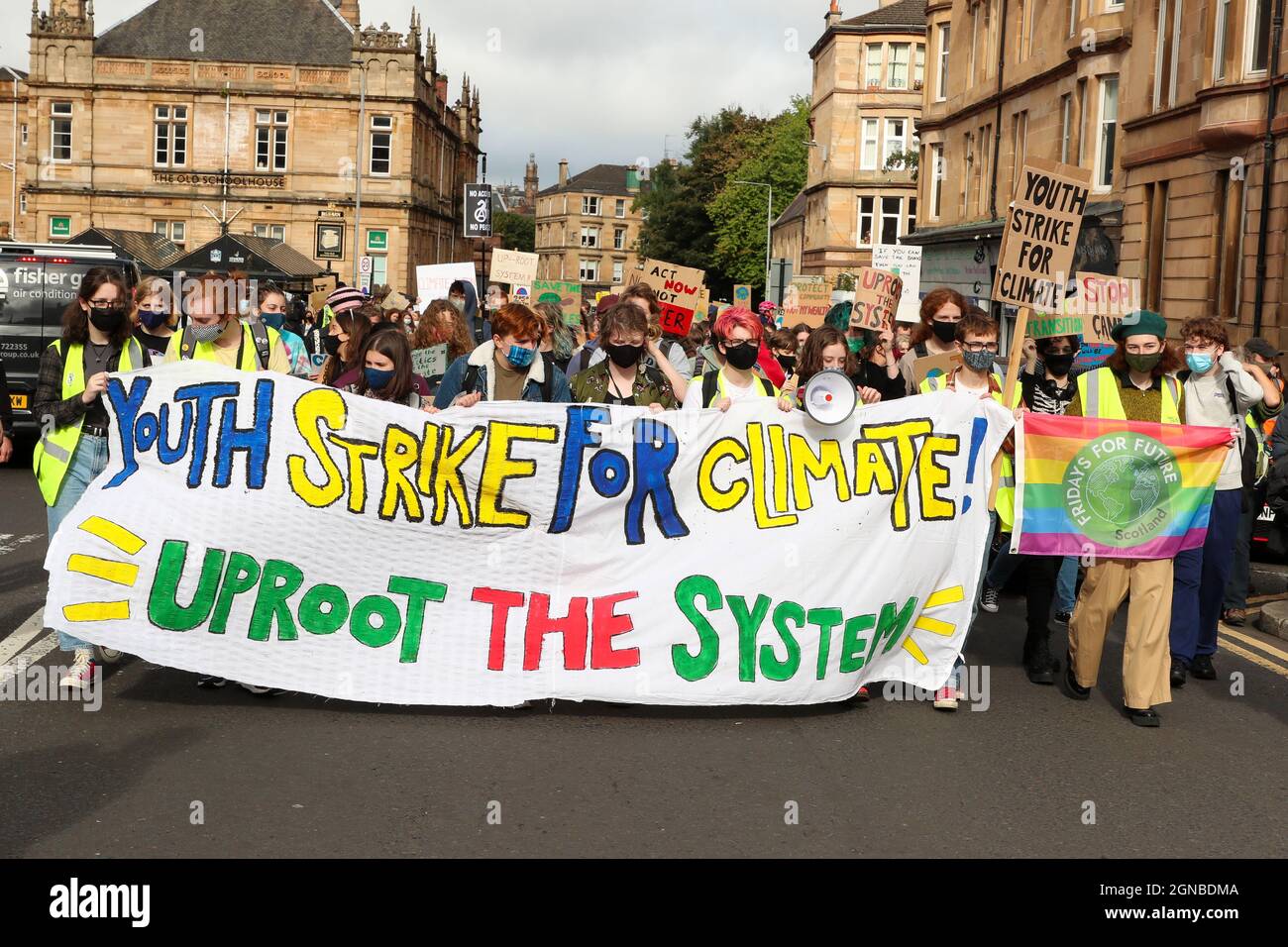 Glasgow, UK. 24th Sep, 2021. "FRIDAYS FOR FUTURE SCOTLAND", a multi campaign organisation ...