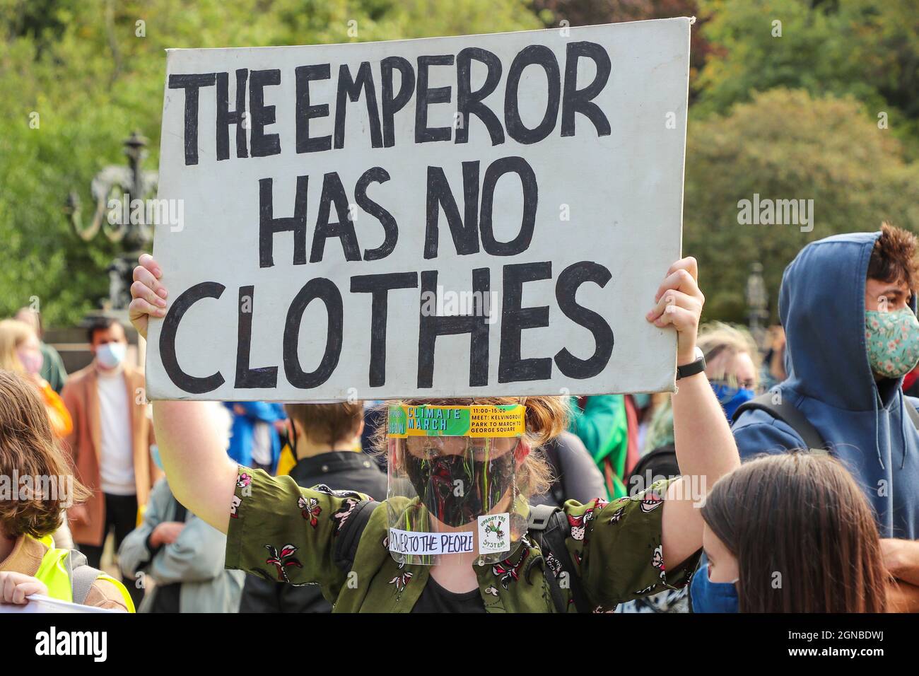 Glasgow, UK. 24th Sep, 2021. "FRIDAYS FOR FUTURE SCOTLAND", a multi ...