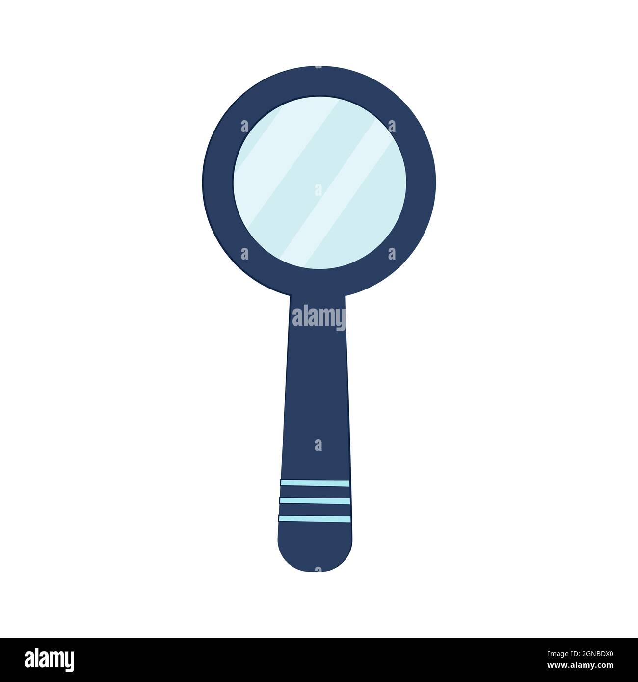 magnifying glass isolated on white background. Vector illustration ...