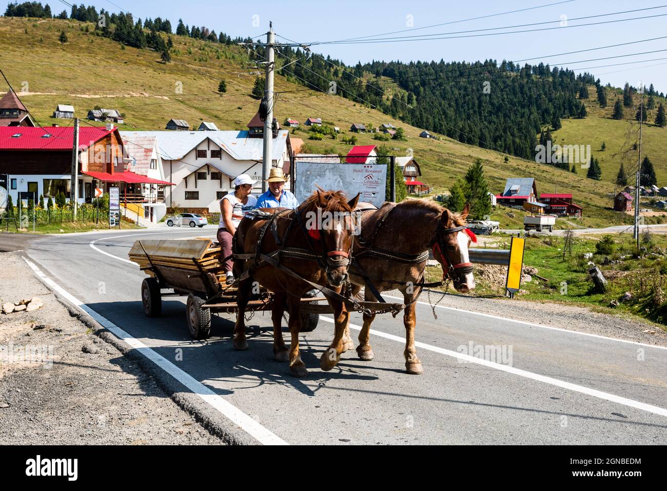 Wooden planks horse carriage hi-res stock photography and images - Alamy