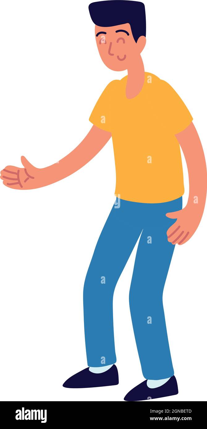 smiling man cartoon Stock Vector Image & Art - Alamy