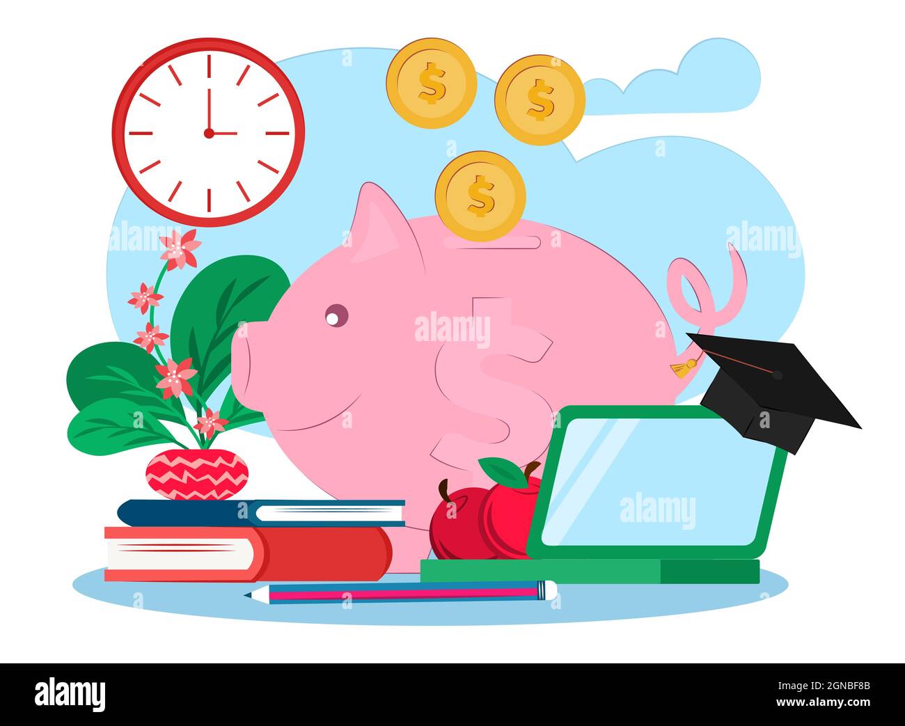 Money for study Cut Out Stock Images & Pictures - Alamy