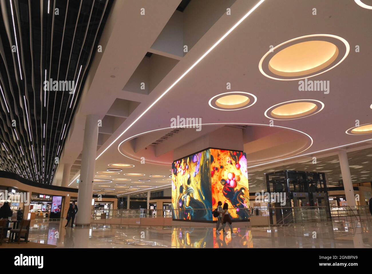 Inside the new passenger terminal, Bahrain International Airport ...