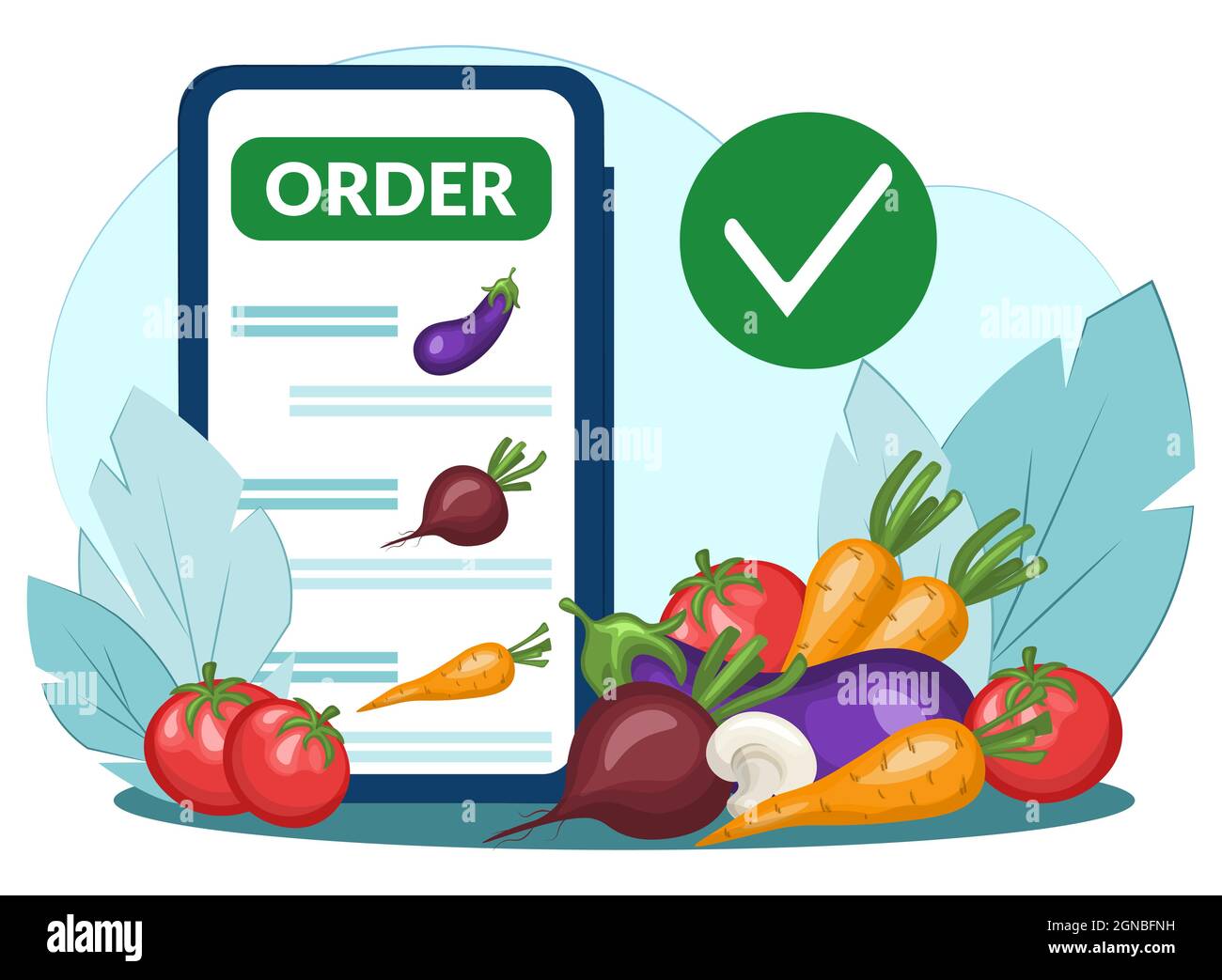 concept of ordering food by phone. Can be used for advertisements ...
