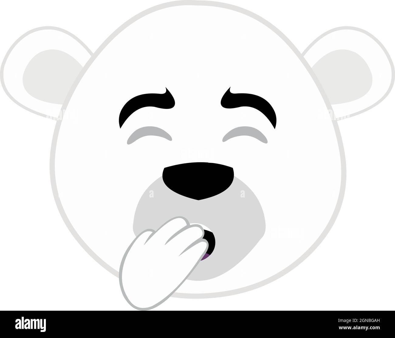 Yawning Cartoon Face