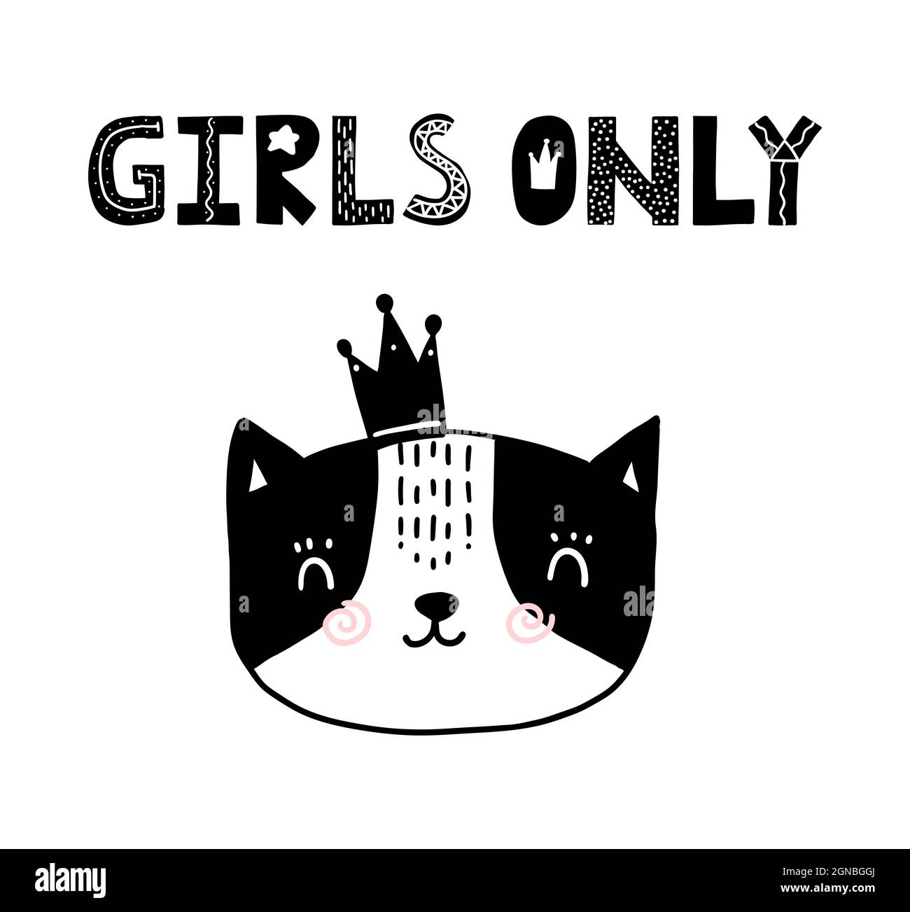 Baby girl only Stock Vector Images - Alamy