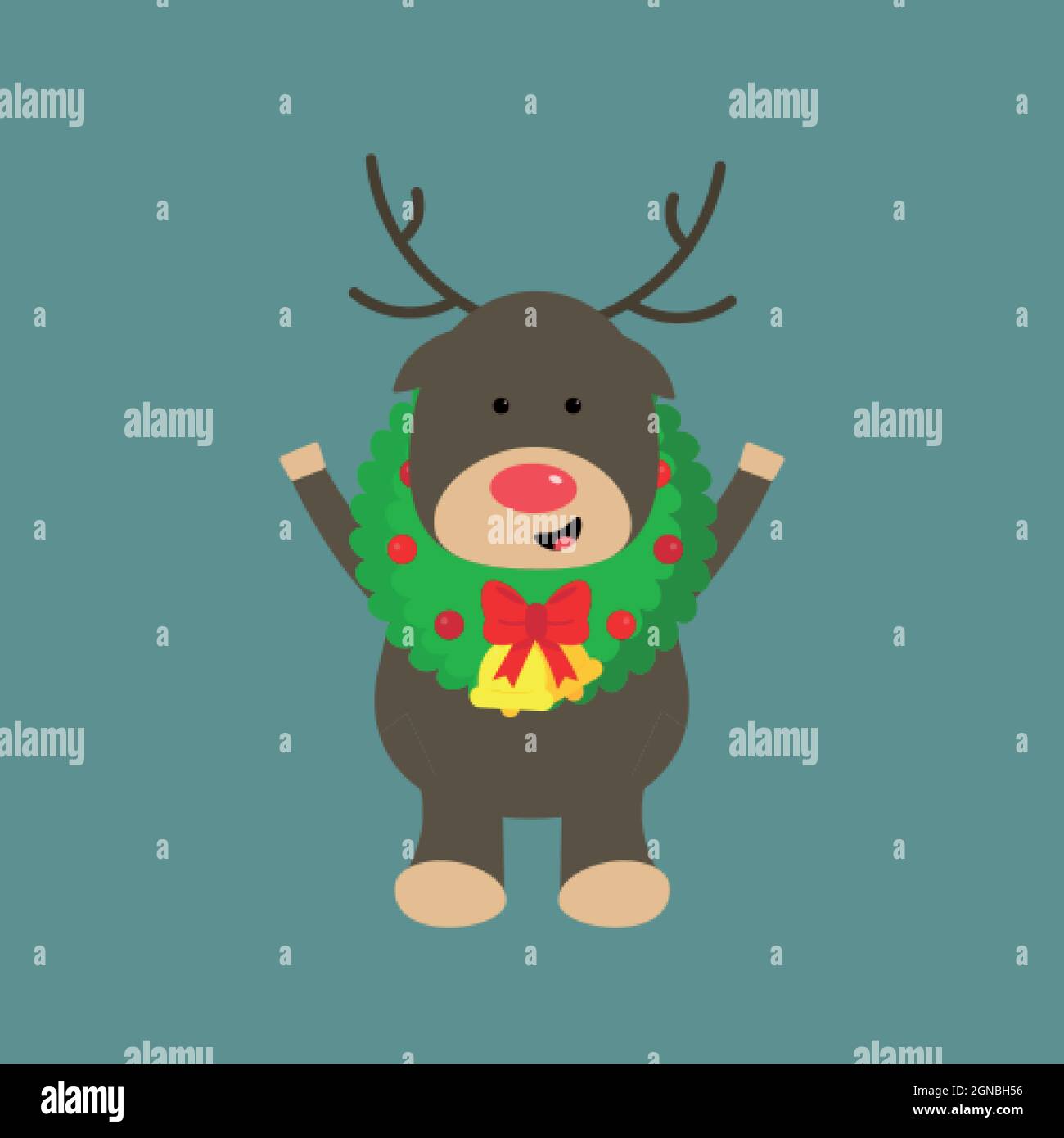 Happy alone on christmas Stock Vector Images - Alamy