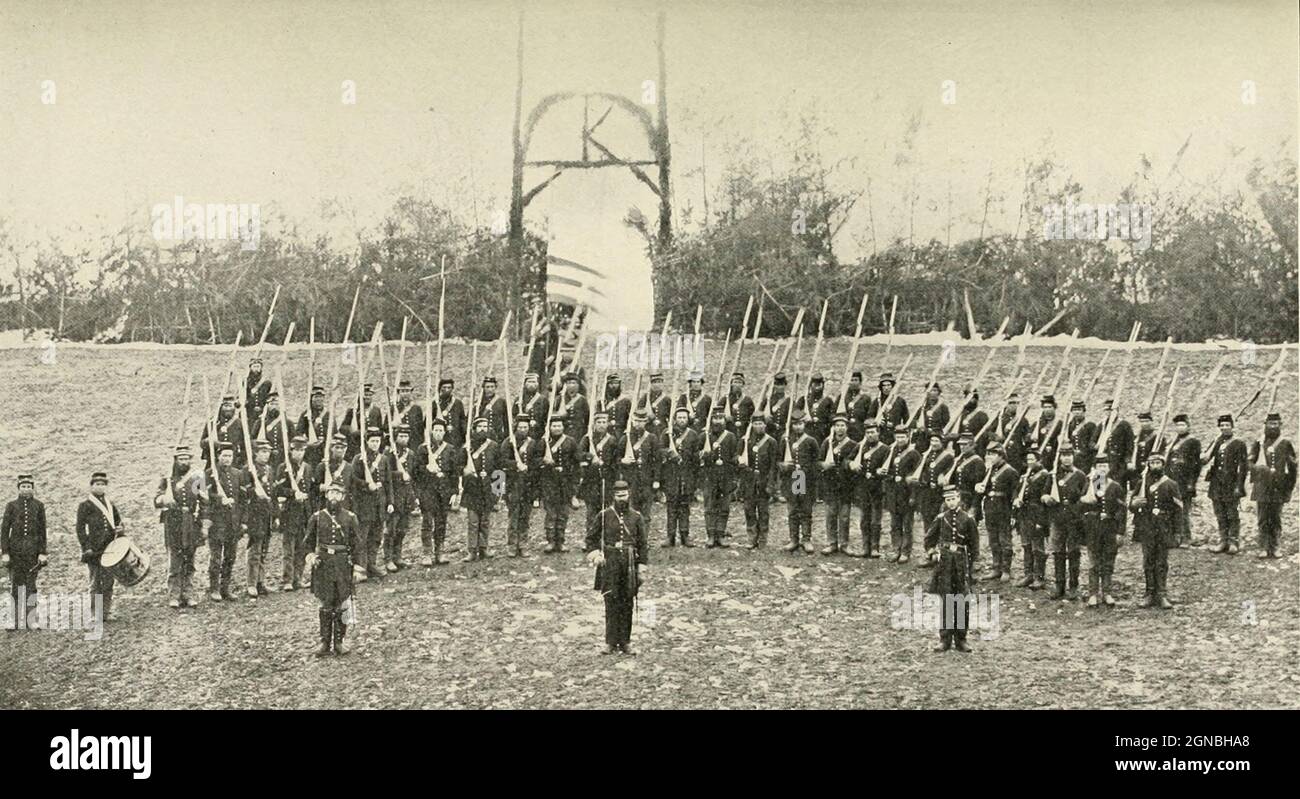 The Sixth Vermont Infantry Before Camp Griffin, near Washington 1861 ...
