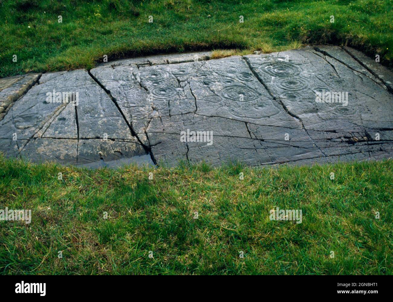 View S of Cairnbaan (2) prehistoric rock art, Argyll, Scotland, UK ...