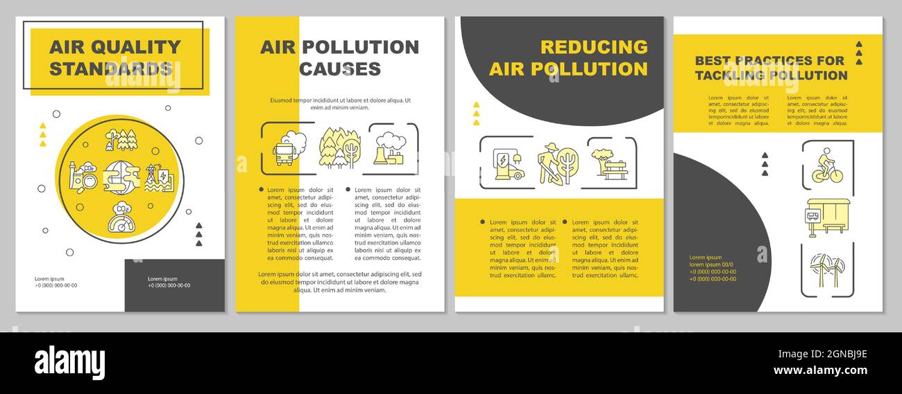 Air quality standards brochure template Stock Vector Image & Art - Alamy