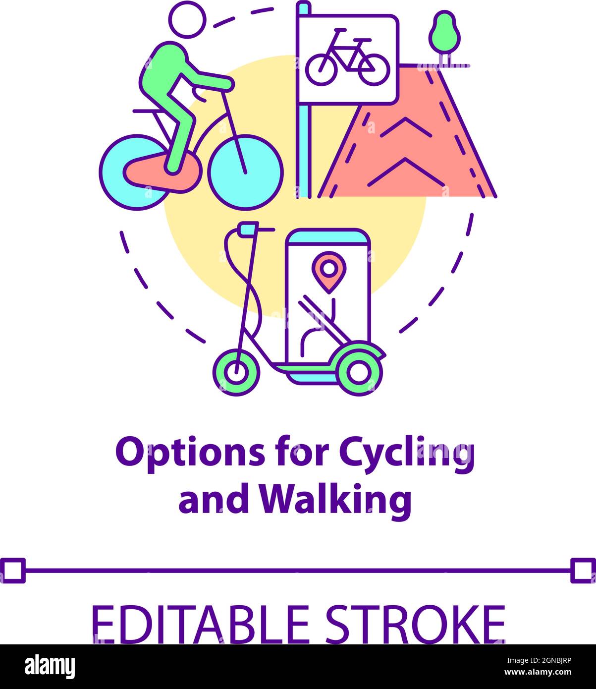 Cycling options hi-res stock photography and images - Alamy