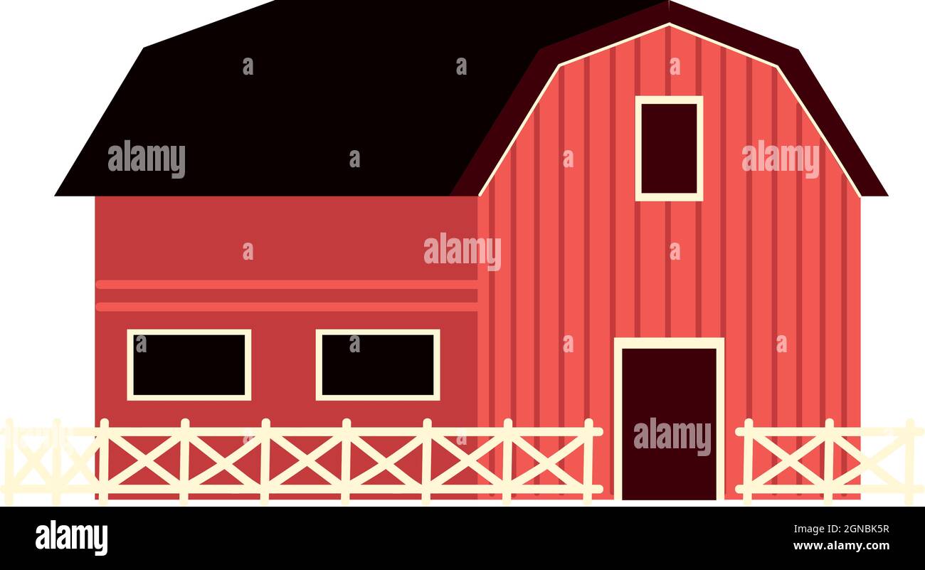 Weathered old farm barn Cut Out Stock Images & Pictures - Alamy