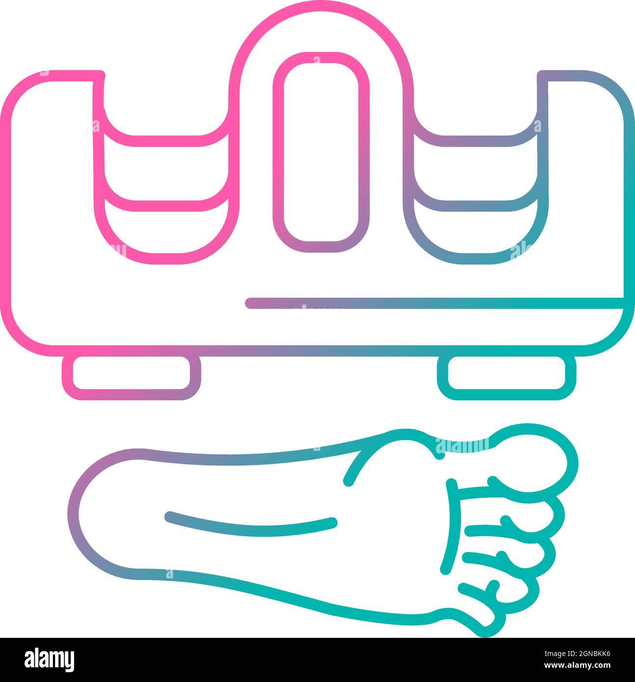 Foot massager gradient linear vector icon Stock Vector Image & Art - Alamy