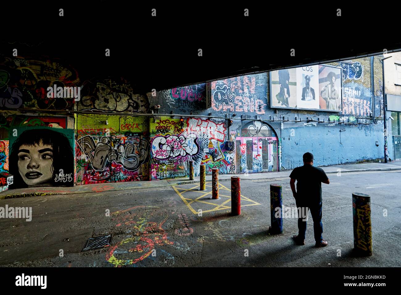 The Vault Tunnel Under Waterloo Station. London. England. UK Stock ...