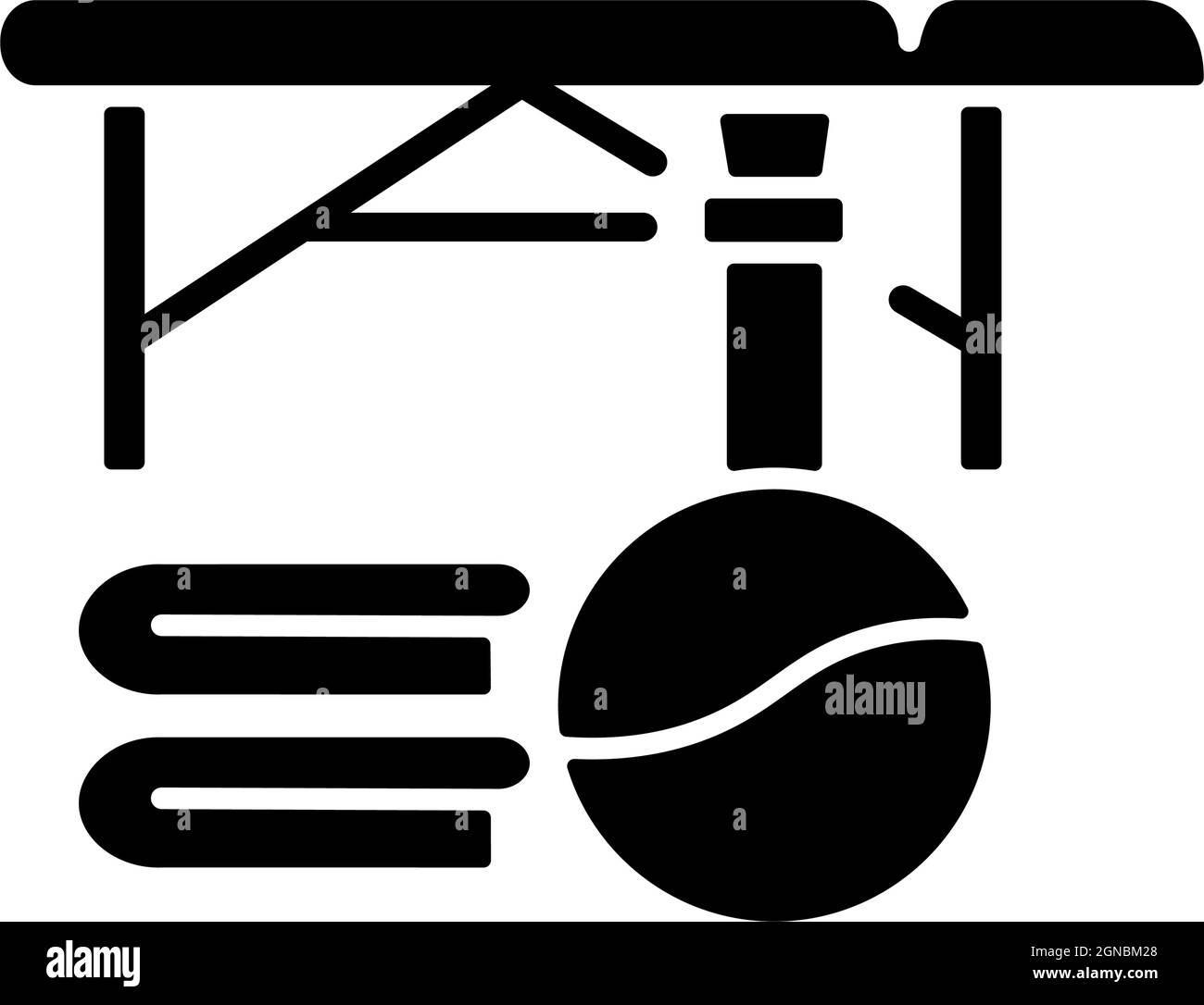 Massage table black glyph icon Stock Vector Image & Art - Alamy