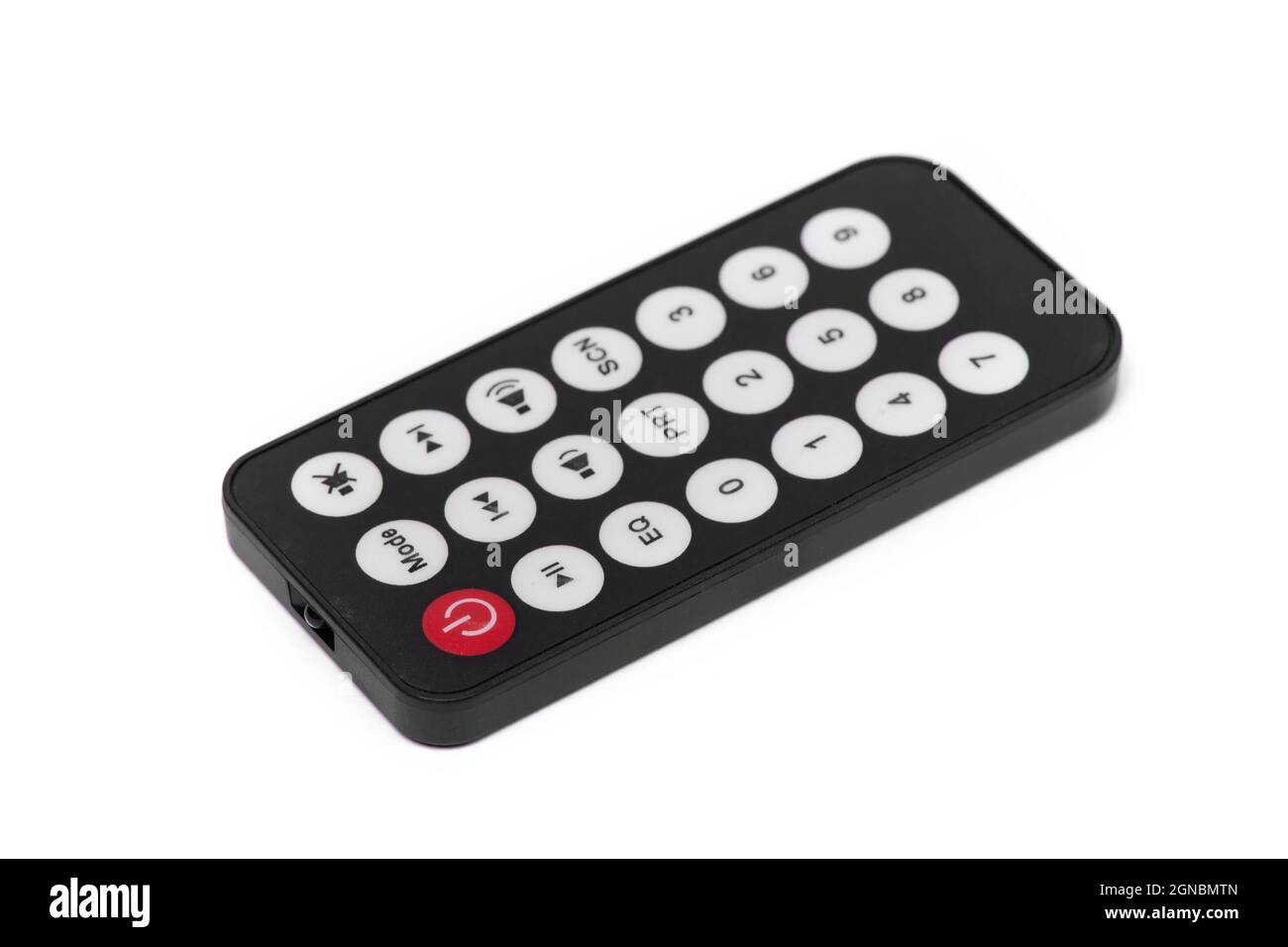 Black plastic remote control isolated on white background Stock Photo ...