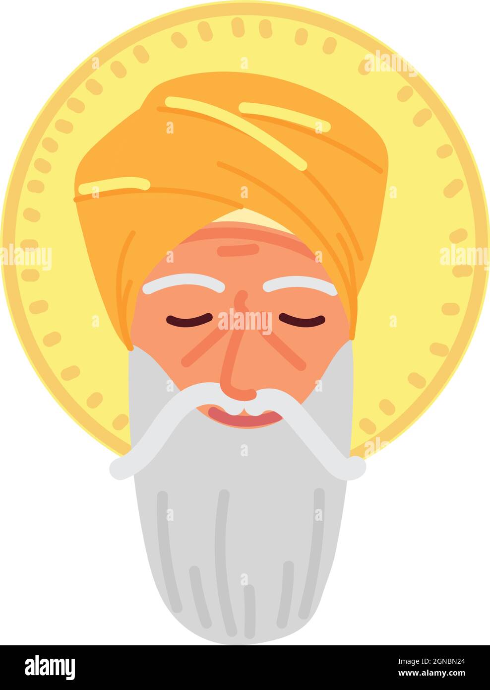 face of guru nanak jayanti Stock Vector Image & Art - Alamy