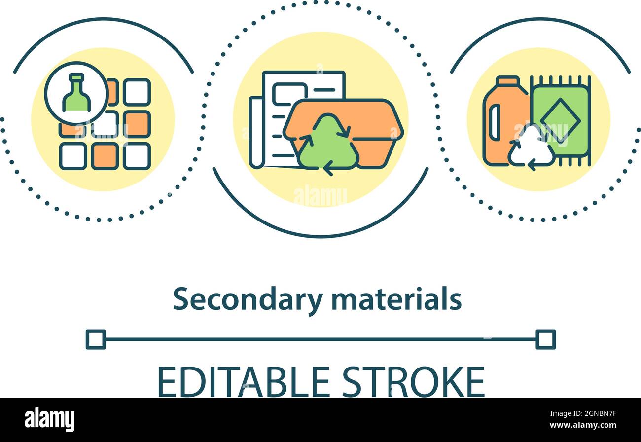 Secondary materials concept icon Stock Vector Image & Art - Alamy