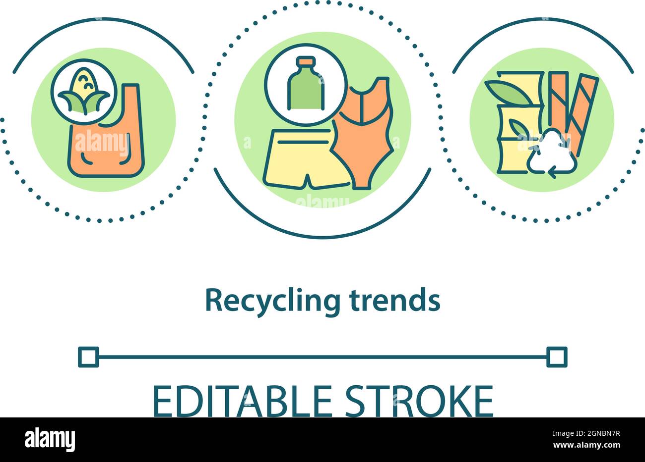 Recycling trends concept icon Stock Vector Image & Art - Alamy