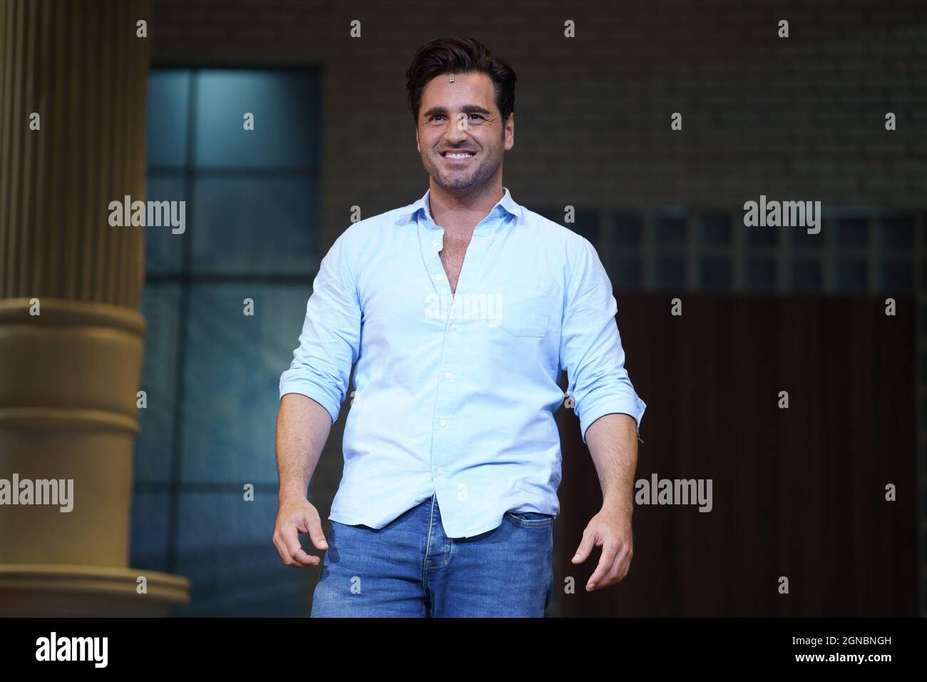 Spanish singer David Bustamante seen during a presentation of the ...