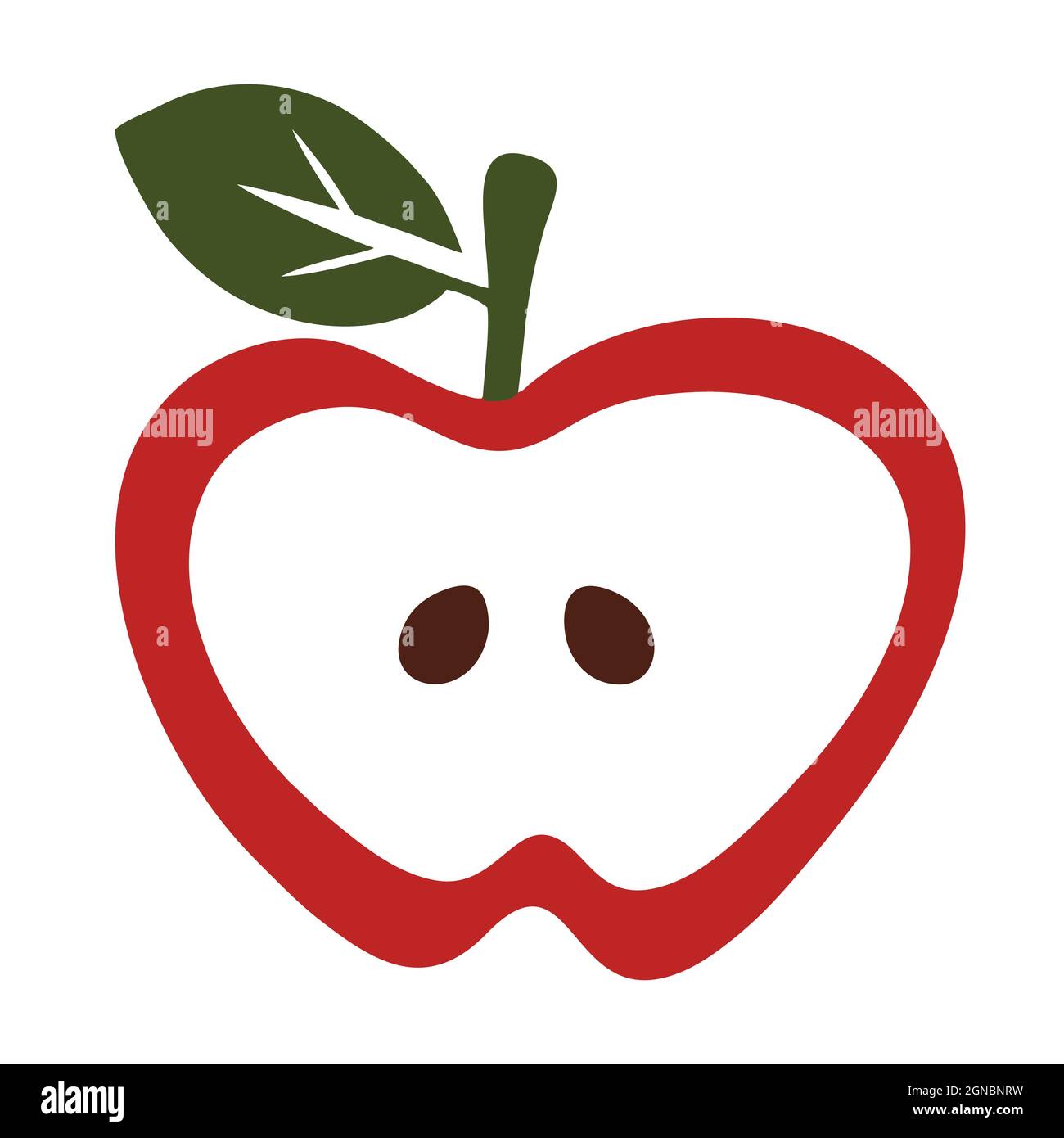 apple icon isolated on white background from food collection. apple ...